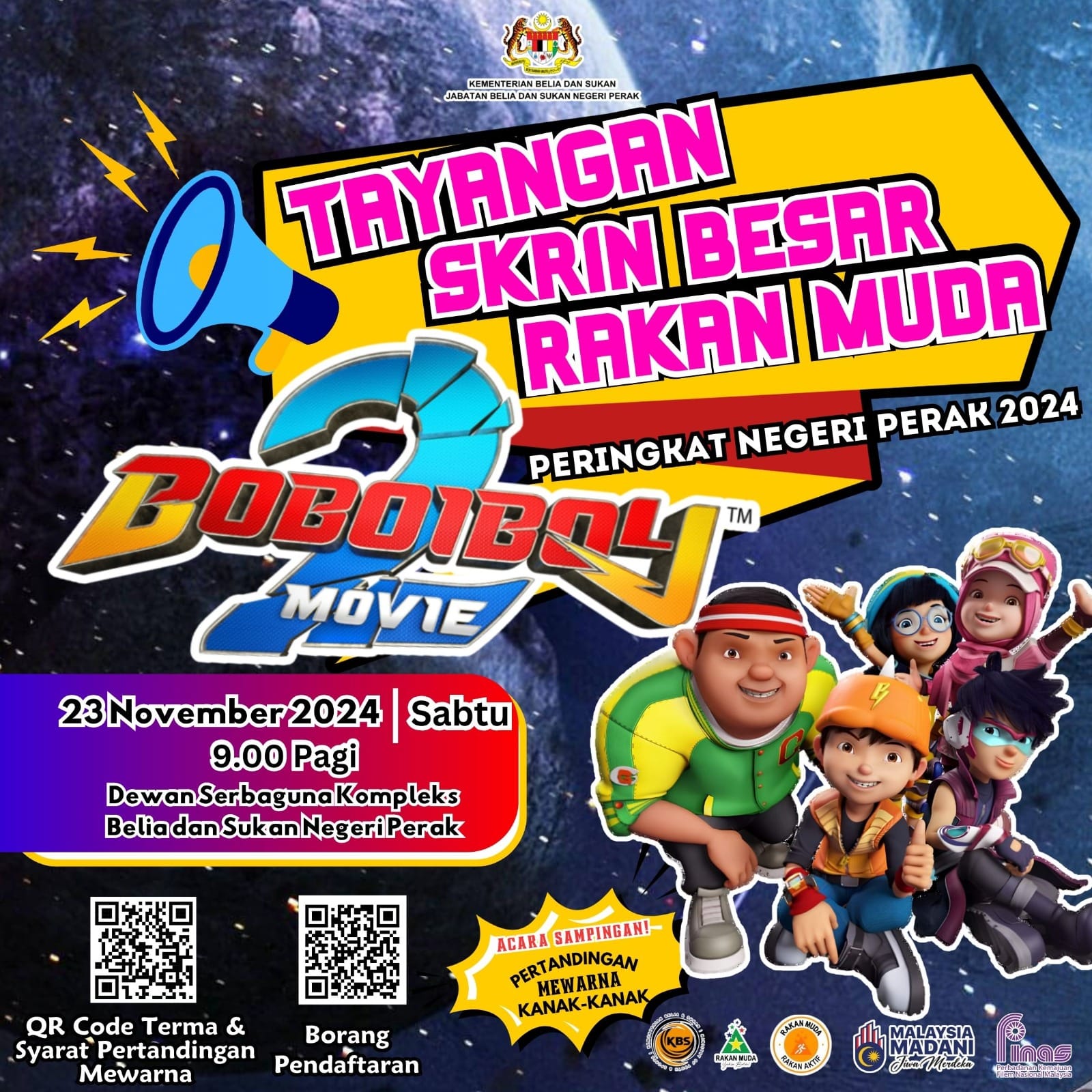 Tonton Wayang Percuma sempena Tayangan Skrin Besar Rakan Muda - My Ipoh ...